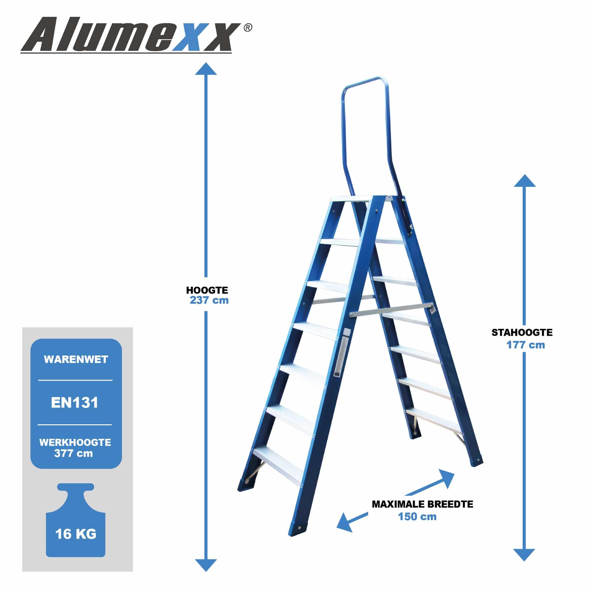 Alumexx DT dubbele trap - Alumexx